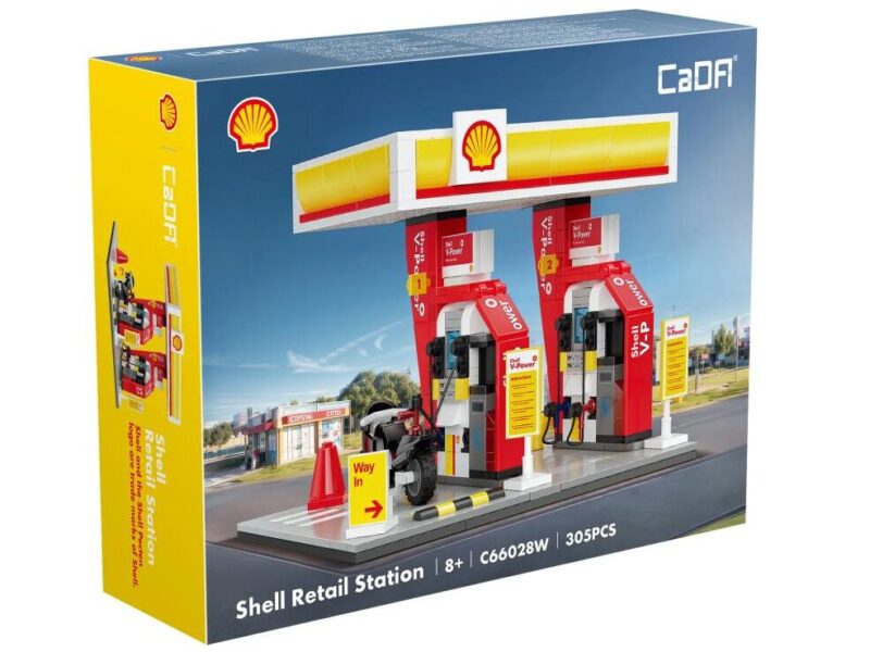 CADA Shell Tankstation klassiek - C66028W - Blokkenpiloot
